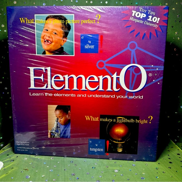 Games | Periodic Table Elemento Learning Board Game 1996 Vintage | Poshmark
